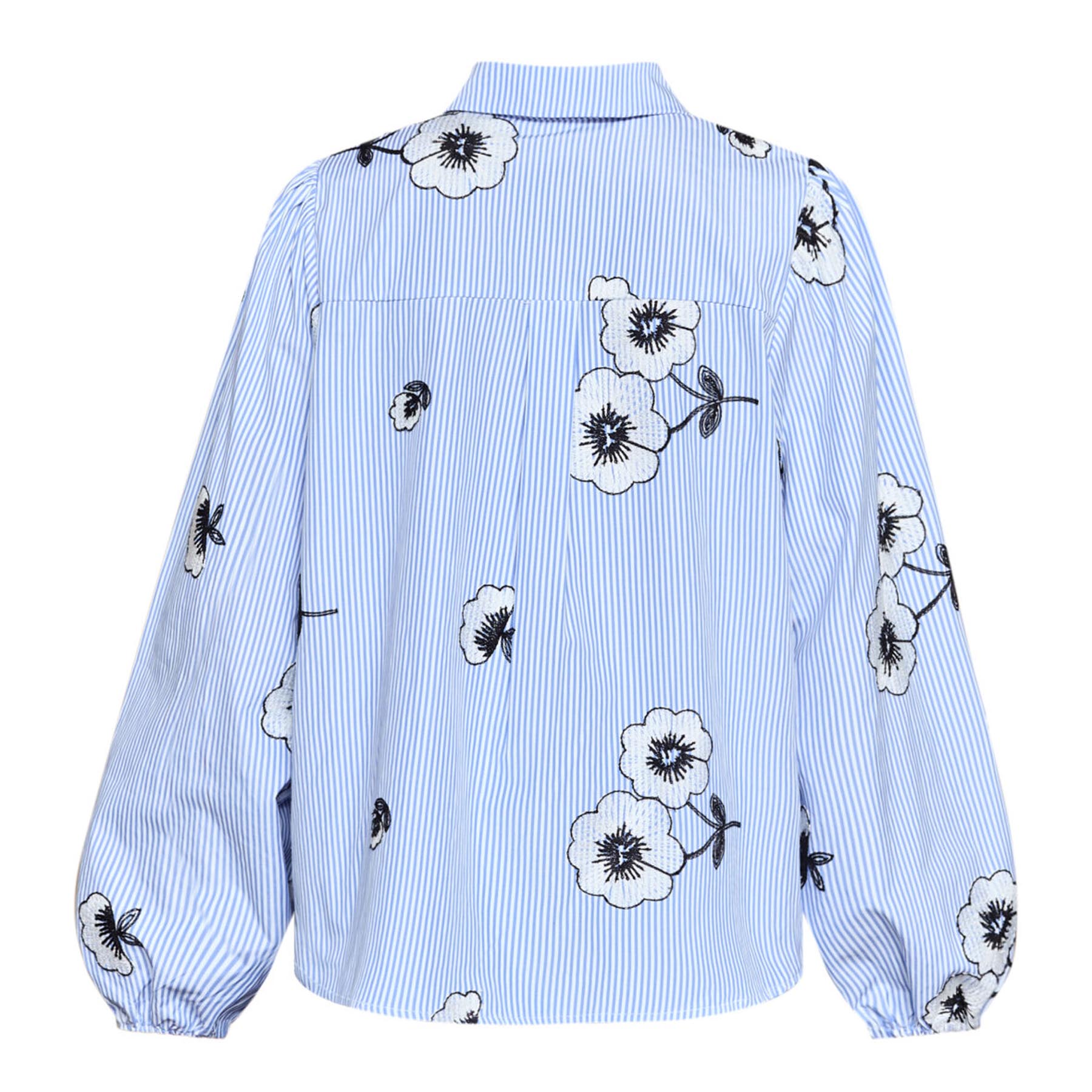 LOVE&DIVINE Skjorte 812 Blue Flower | Fri fragt på dametøj!